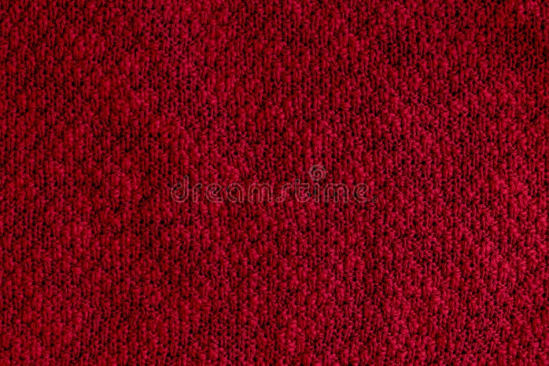 Dark Red, Burgundy Knitted Fabric Texture. Rough Sweater Background ...