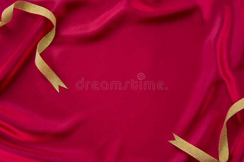 Dark red cloth and ribbon stock image. Image of presents - 26600415