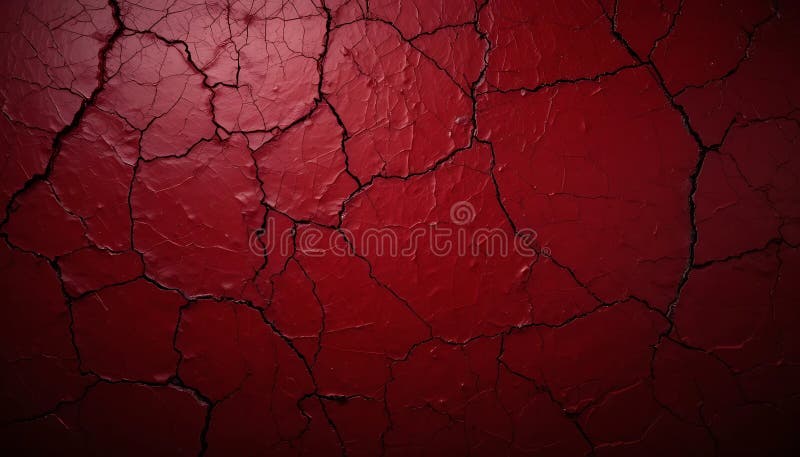Dark Red Cracked Texture Background, Abstract Art, Deep Crimson Stock ...