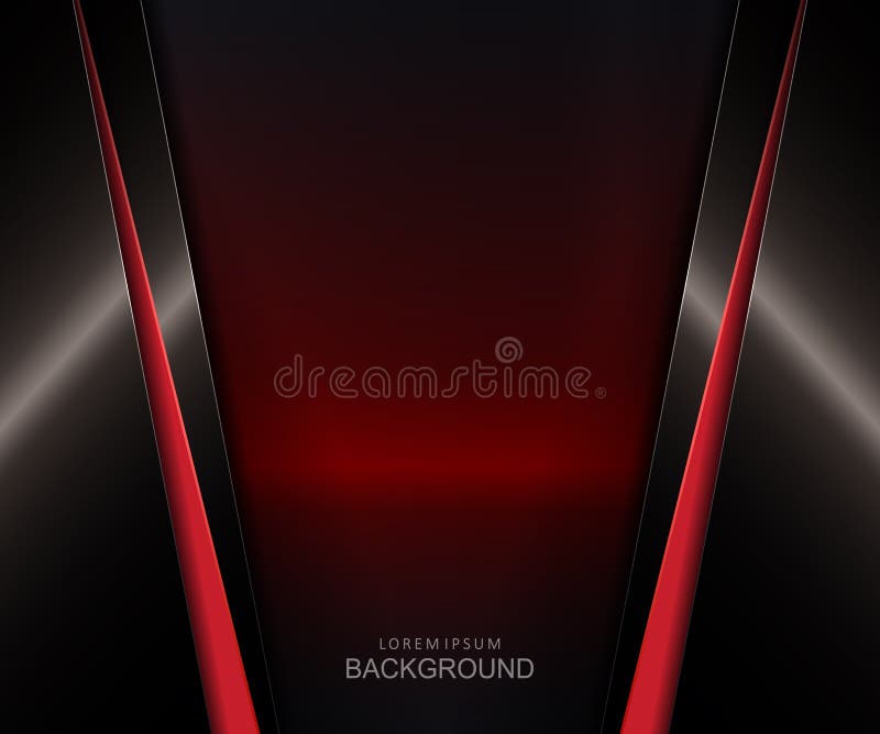 Dark Red Design with Gradient and Slanted Curtains Stock Vector ...