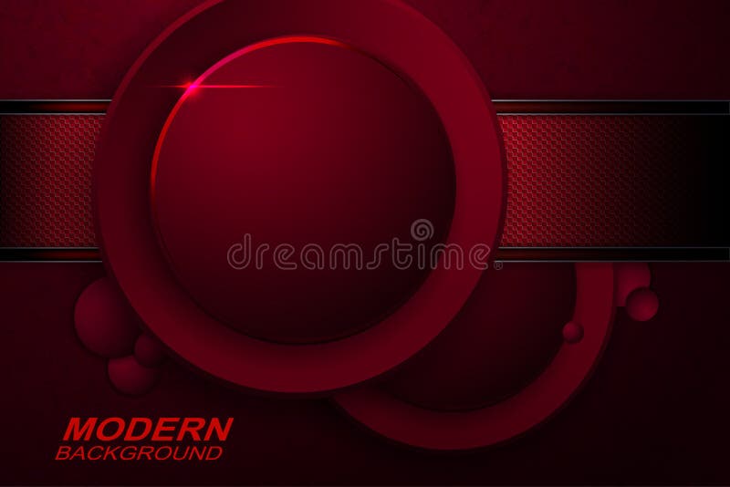 Dark Red Design with a Marble Effect, Round Frames, Red Textured Frame ...