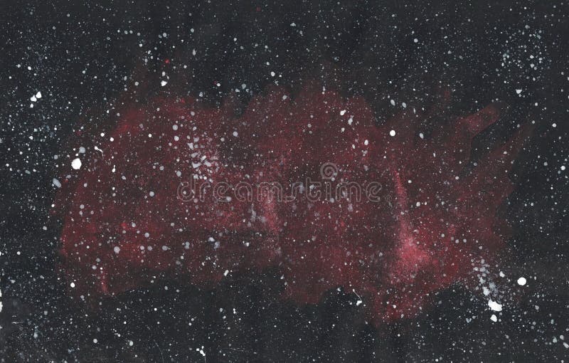 Dark Red Galaxy Watercolor Background Stock Illustration - Illustration ...