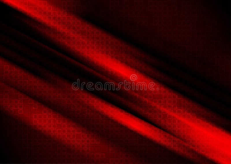 Dark Red Glowing Stripes and Checkered Background Stock Vector ...
