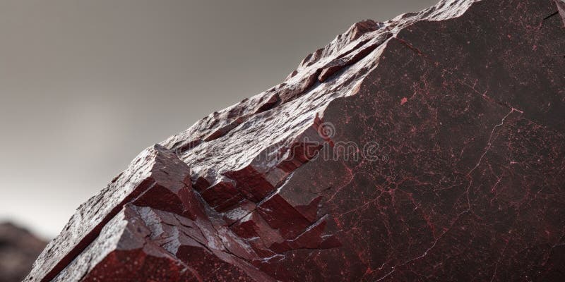 Dark Red Granite Rock Texture Displays Rough Surface Background Stock ...