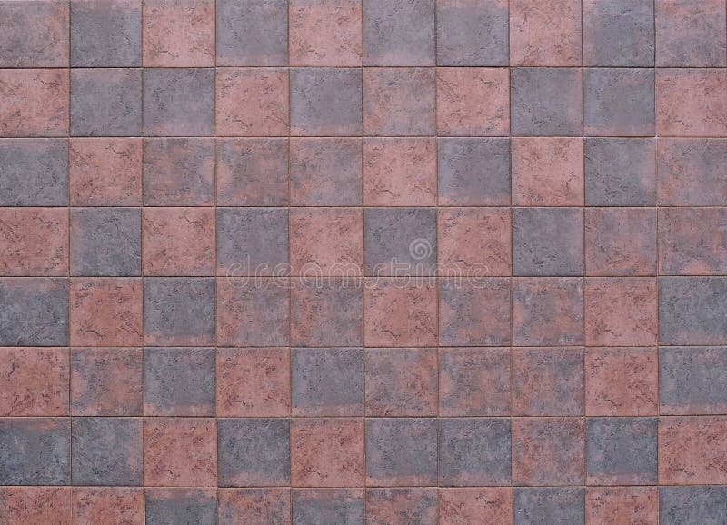 Dark Red and Gray Stone Tiles Floor. Travertine, Background and Texture ...