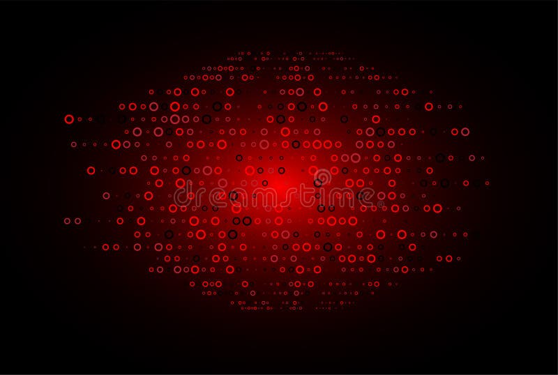 Dark Red Groups of Circle Pattern on Dark Red Background Vector Style ...