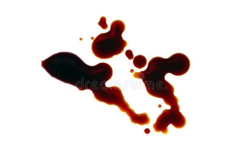 The Sauce Stains Spilled on the White Floor. Stock Image - Image of ...