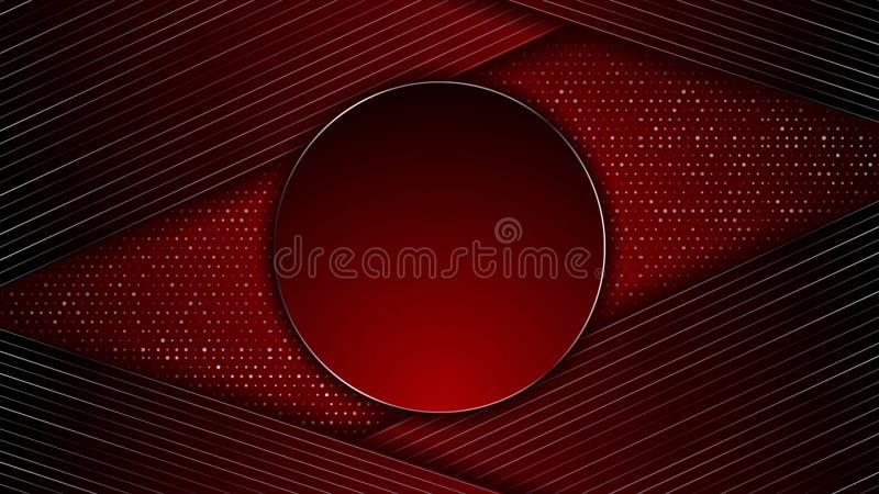 Dark Red and Metallic Abstract Tech Geometric Motion Background Stock ...