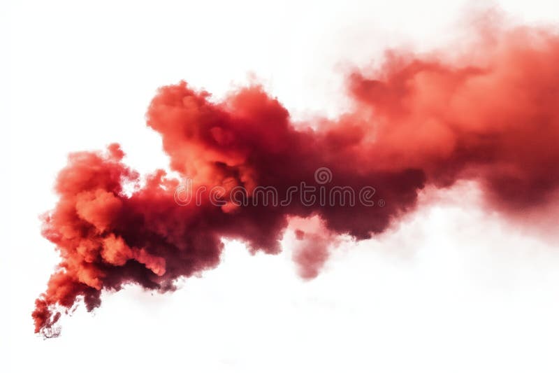 Dark Red Mist Cloud with Intense Abstract Visual Effect Stock Image ...