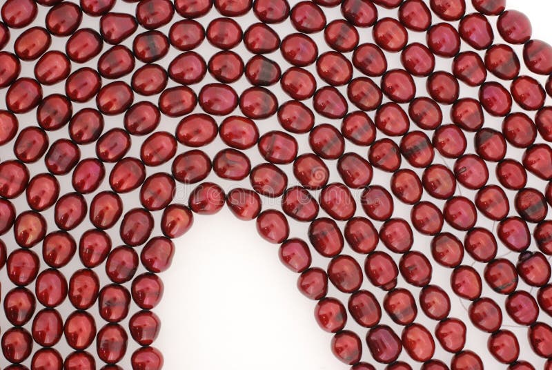 Dark red pearl strands stock image. Image of lavender - 3750189