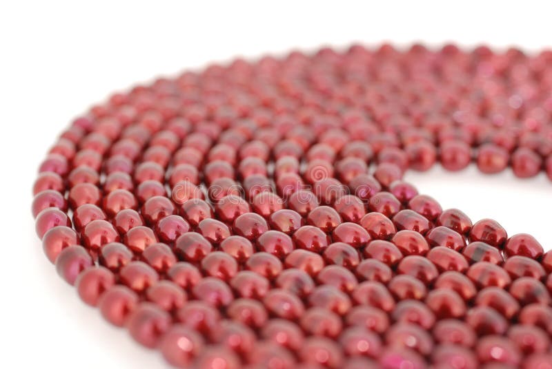 Dark red pearl strands stock photo. Image of gold, bracelet - 3750234