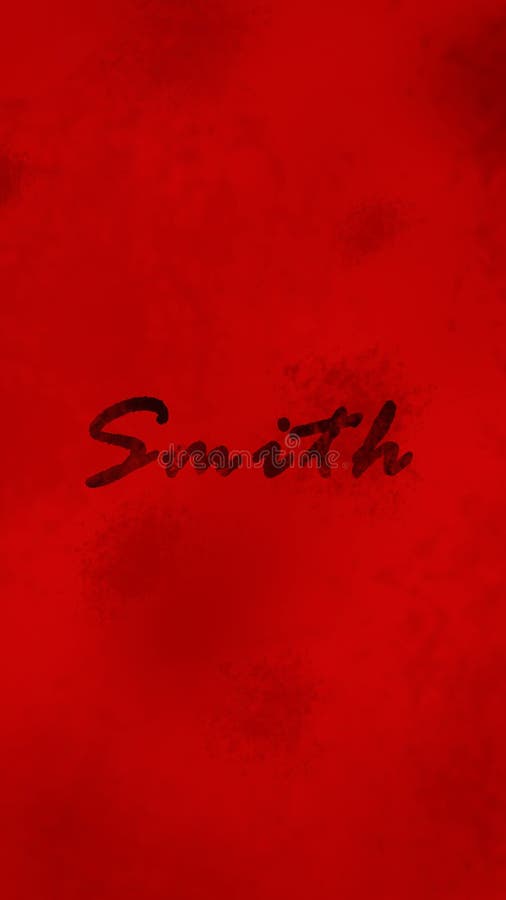 Dark Red Phone Wallpaper with Name Smith Stock Illustration ...