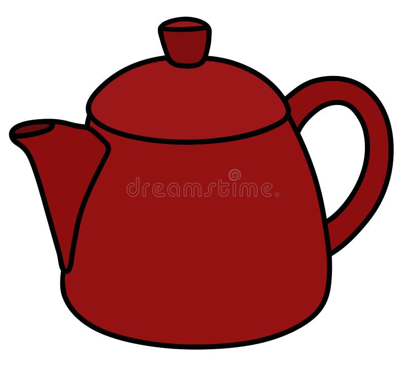 Dark red pot stock vector. Illustration of bombard, soldier - 72417400