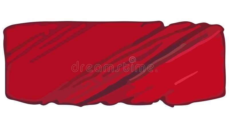 Dark Red Rectangular Shape with Diagonal Brush Strokes in Grunge Style ...