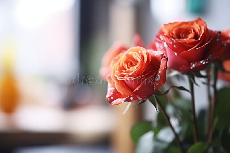 Dark Red Roses Shot with a Shallow Depth of Field Stock Photo - Image ...