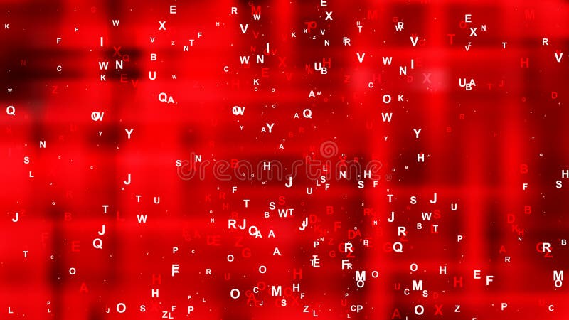 Dark Red Scattered Alphabet Letters Background Vector Art Stock Vector ...