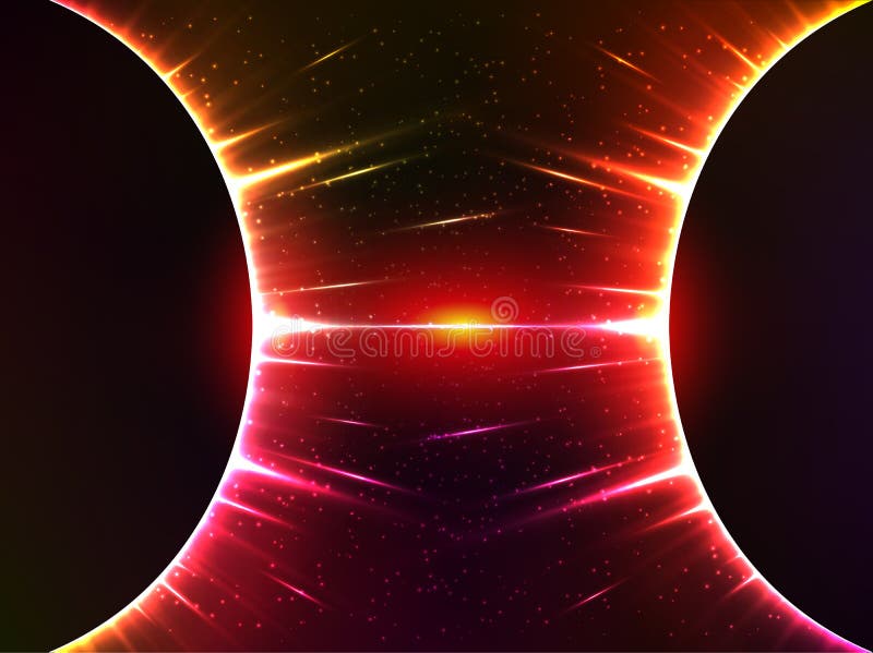 Dark Red Shining Cosmic Spheres Gravity Stock Vector - Illustration of ...