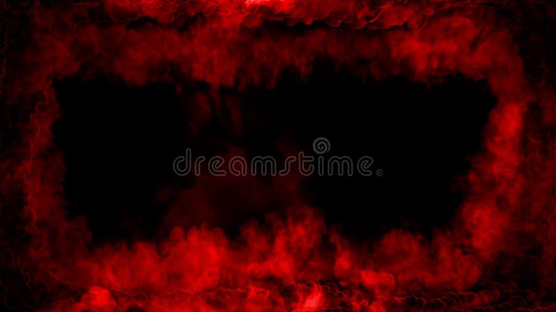 Dark Red Smoke or Clouds Square Content Frame, Isolated - Abstract 3D ...