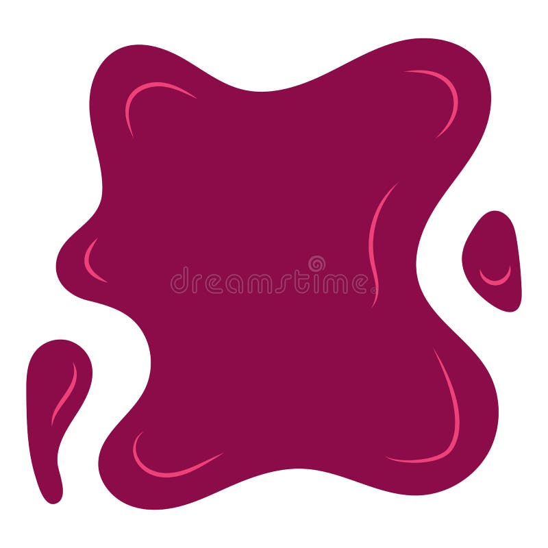 Dark Red Splash on a White Background Stock Vector - Illustration of ...