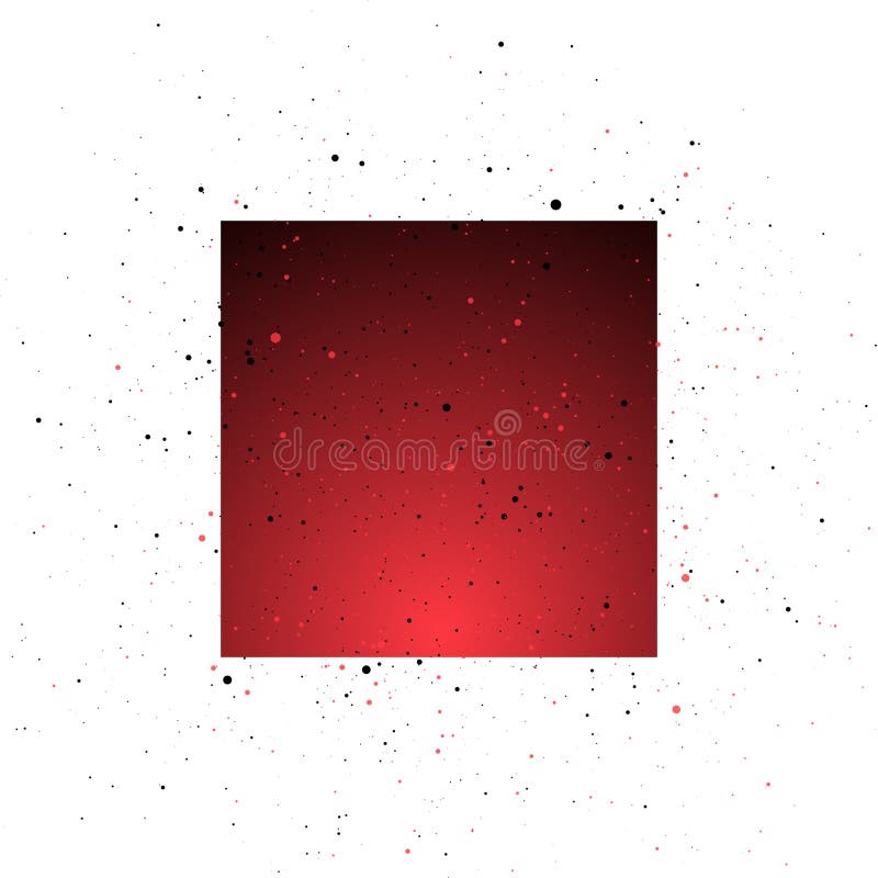 Dark Red Square and Small Dots Abstract Geometric Background Stock ...