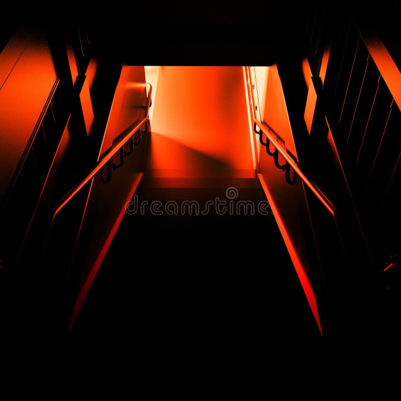Underground stairway stock illustration. Illustration of secret - 176035795