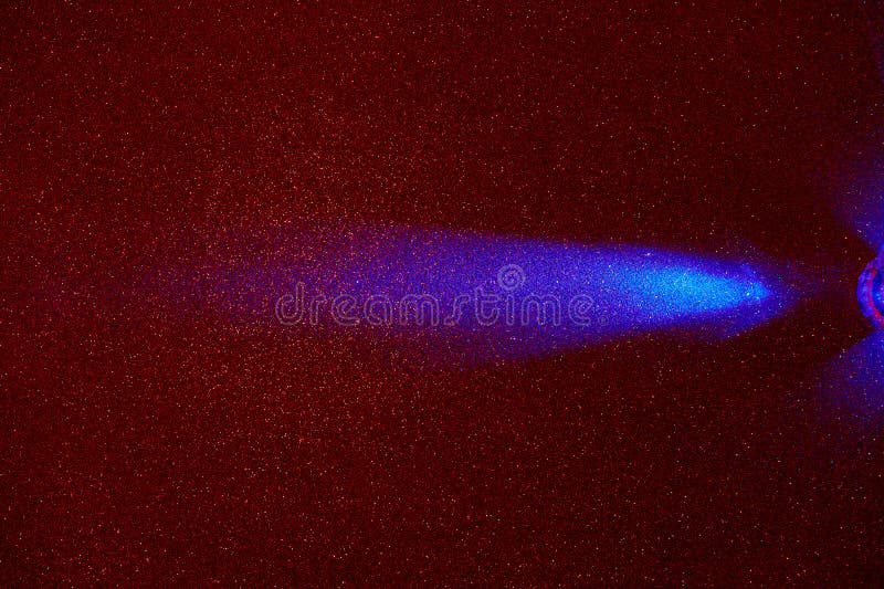On a Dark Red Structural Fine-grained Background, a Light Blue Beam of ...
