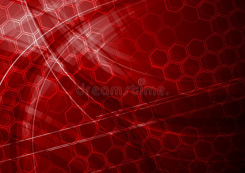 Dark red tech background stock vector. Illustration of bright - 16968455