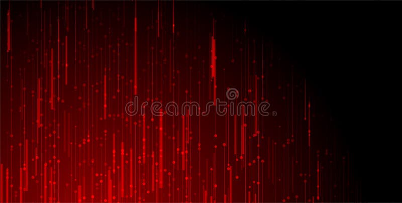 Dark Red Technology Lines Abstract Background Stock Vector ...