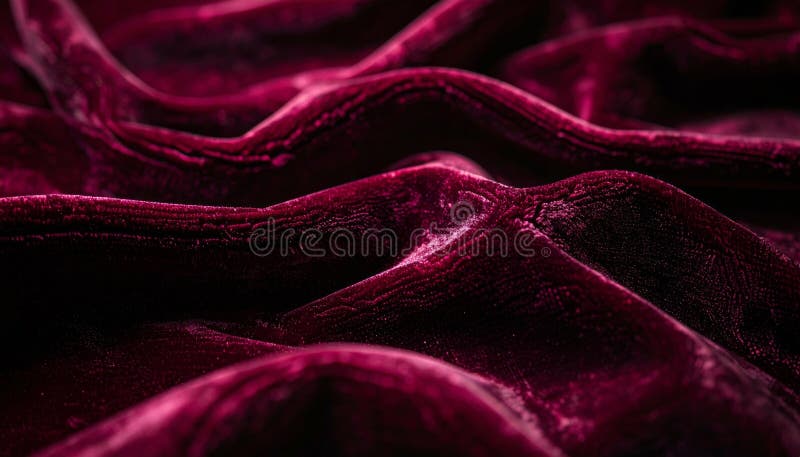 Dark Red Velvet Fabric Texture Background Stock Illustration ...