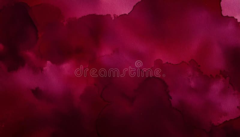 Dark Red Watercolor Painting Creating a Cloudy Texture Stock Photo ...