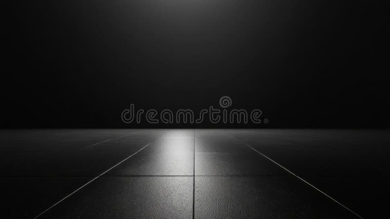 Dark Reflective Water Surface at Night Stock Illustration ...