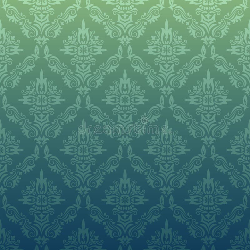 Dark Repeating Pattern in Vintage Style Stock Vector - Illustration of ...