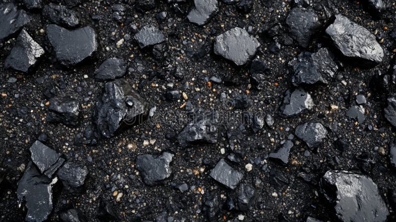 Dark Rocks and Gravel Texture Background Stock Illustration ...