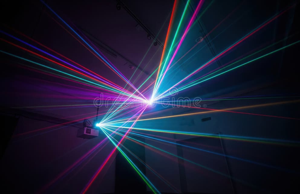 Visual Display of Projected Light Stock Illustration - Illustration of ...