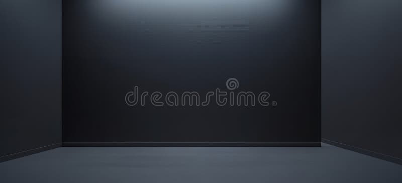 Dark Room Corner Minimalist Studio Background Design Black Walls Floor ...
