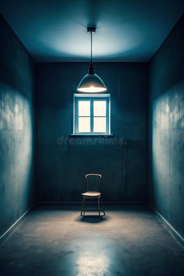 Dark Room with Light Background Stock Illustration - Illustration of ...