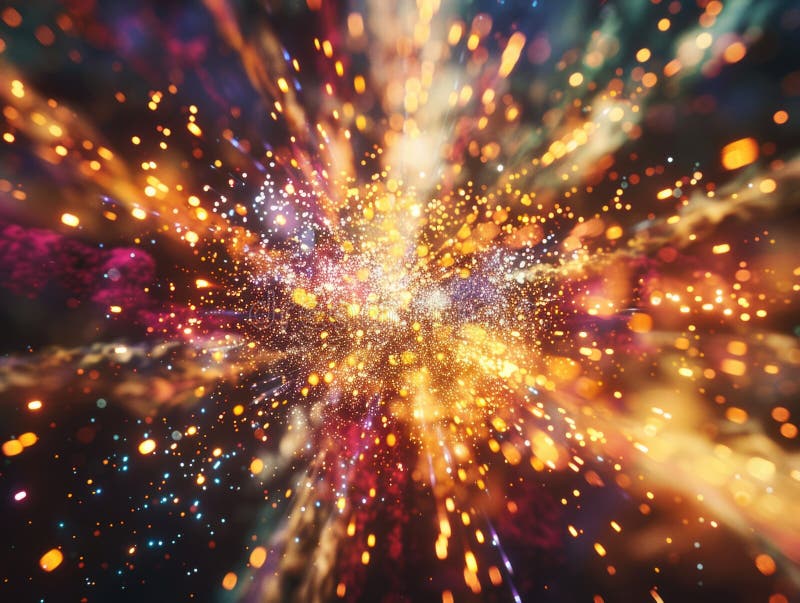 Dark Room Light Explosion stock photo. Image of glow - 372026098