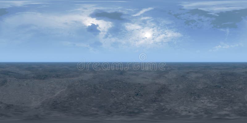 Dark Room with Multiple Wall Lights 360 Panorama Vr Environment Map ...