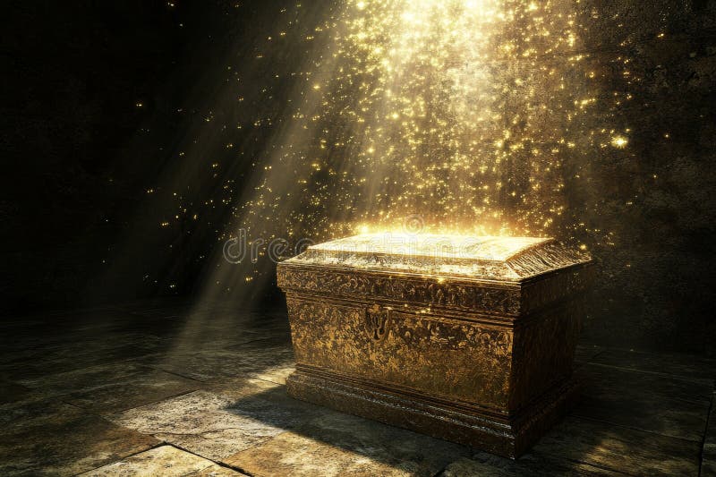 A Dark Room with a Mystical Ambiance is Highlighted by an Illuminated ...