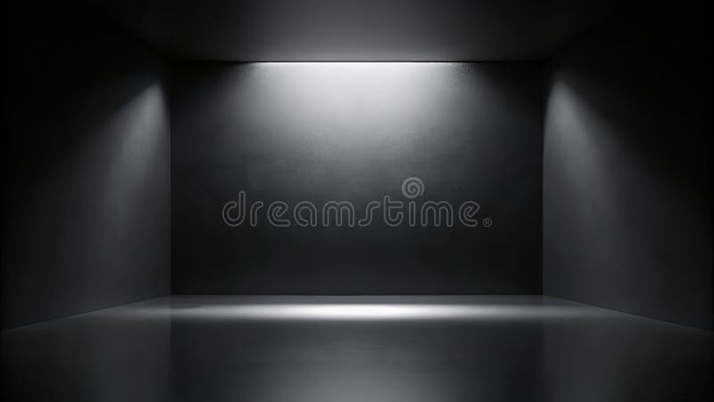 Dark Room with Subtle Lighting and Reflective Floor. Generative AI ...