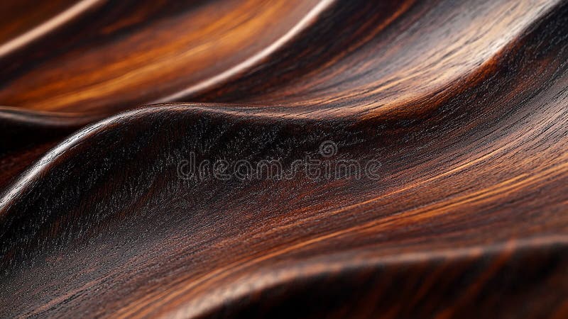 Dark Rosewood with a Deep Color and Complex, Flowing Grain Structure ...