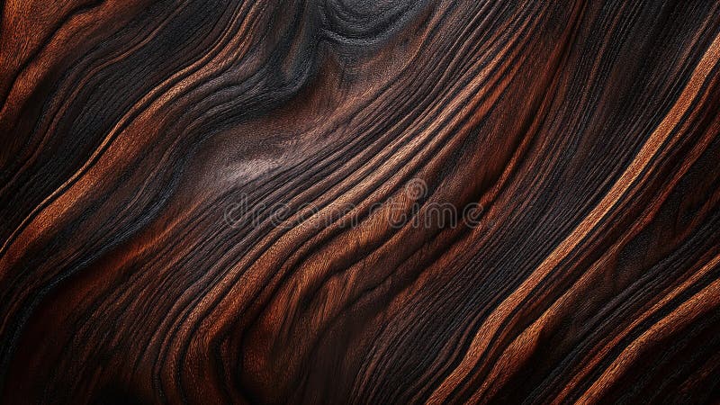 Dark Rosewood with a Deep Color and Intricate Grain Structure Stock ...