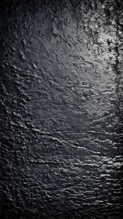 Dark Rough Stone Textured Vertical Background with Cracked Surface and ...