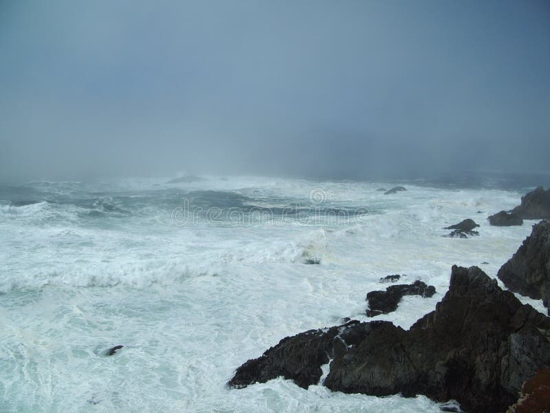 Dark Rough Waters stock photo. Image of mist, waves, white - 438808