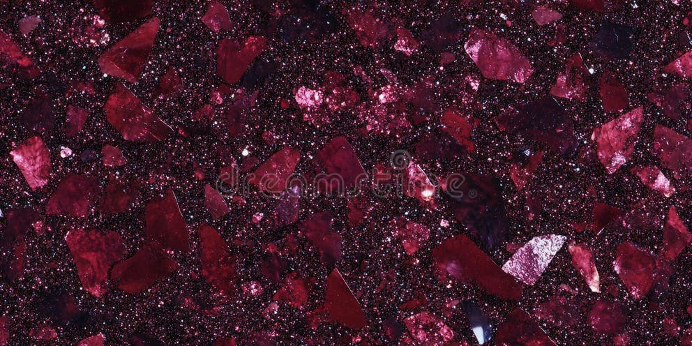 A Dark Ruby Glitter Texture, with Bold, Intense Sparkles that Create a ...
