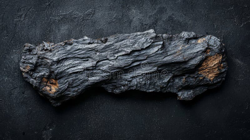 On a Dark Rustic Background, a Rustic Burnt Wood Plank with Knots and ...