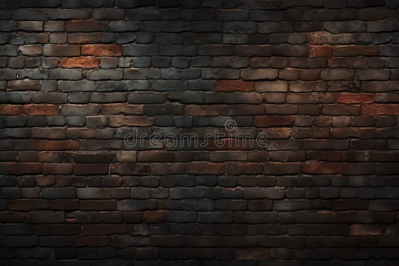 Dark Rustic bricks texture stock illustration. Illustration of ...