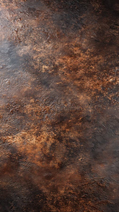 Dark Rustic Metal Texture with Scratches and Spots, Abstract Brown ...