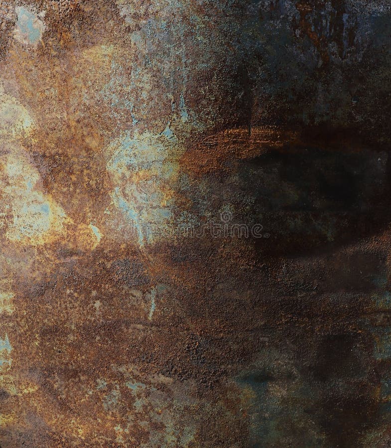 Dark Rusty Metal Texture. Vintage Stock Image - Image of blue ...