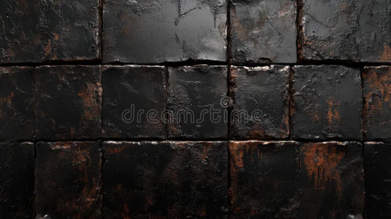 Dark and Rusty Metal Tile Texture Stock Image - Image of resolution ...